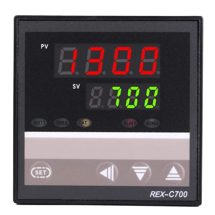 AC 220V Oven Temperature Controller REX-C700 C700 PT100 K type Thermocouple Universal Input ...