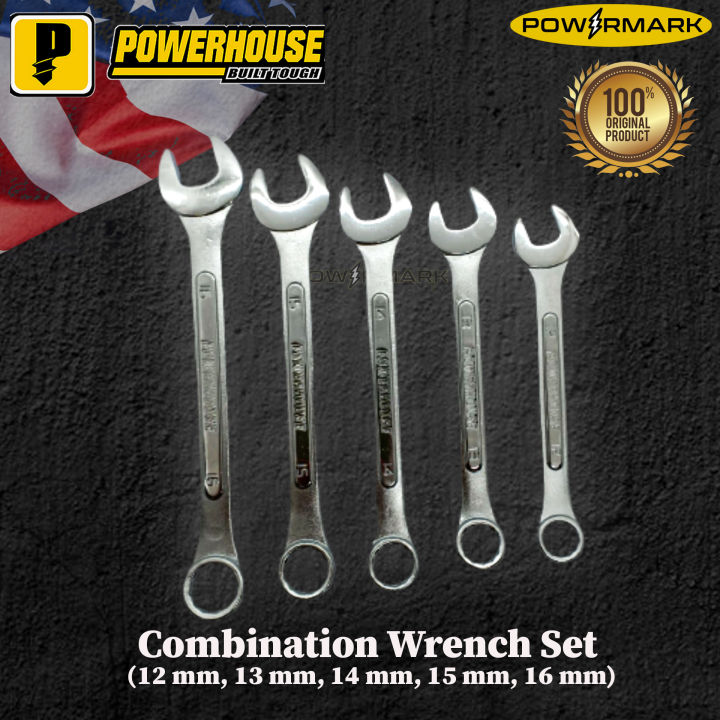 POWERHOUSE Combination Wrench Set (12 mm, 13 mm, 14 mm, 15 mm, 16 mm ...