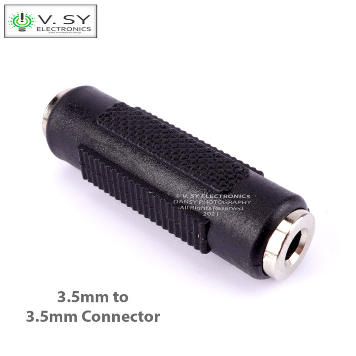 3.5mm Female Jack to 3.5mm Female Jack Connector Coupler Joiner ...