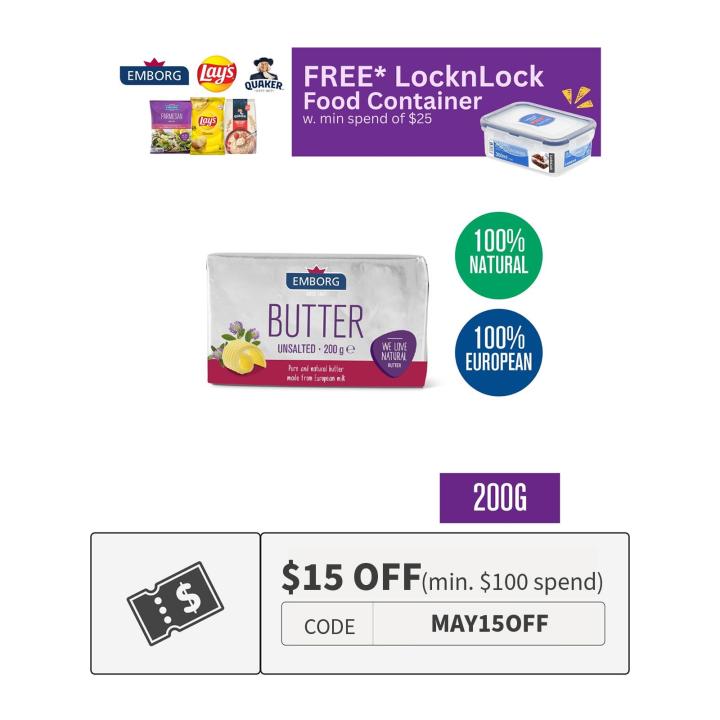 Emborg Unsalted Butter | Lazada Singapore