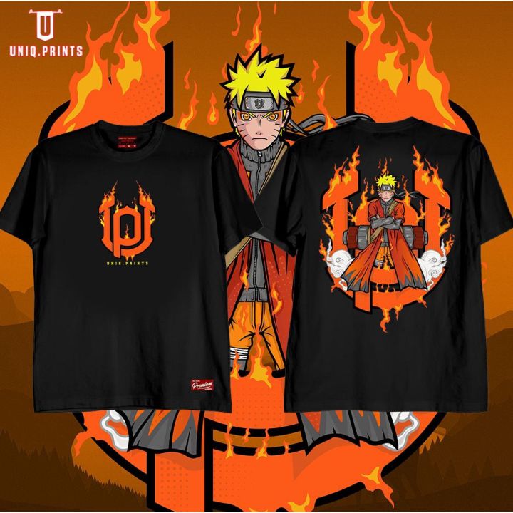 UNIQ.PRINTS NARUTO MONOGRAM GRAPHIC COTTON TSHIRT FOR MEN AND WOMEN ...
