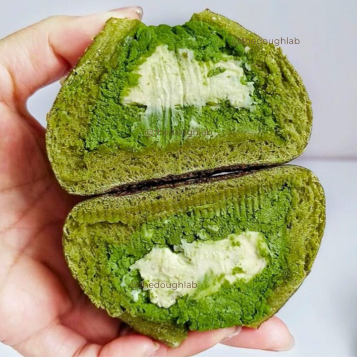 Matcha Fillings Cream Cheese Pretzel Ball 抹茶奶酥奶酪碱水球 - 低糖低油 Low Sugar ...