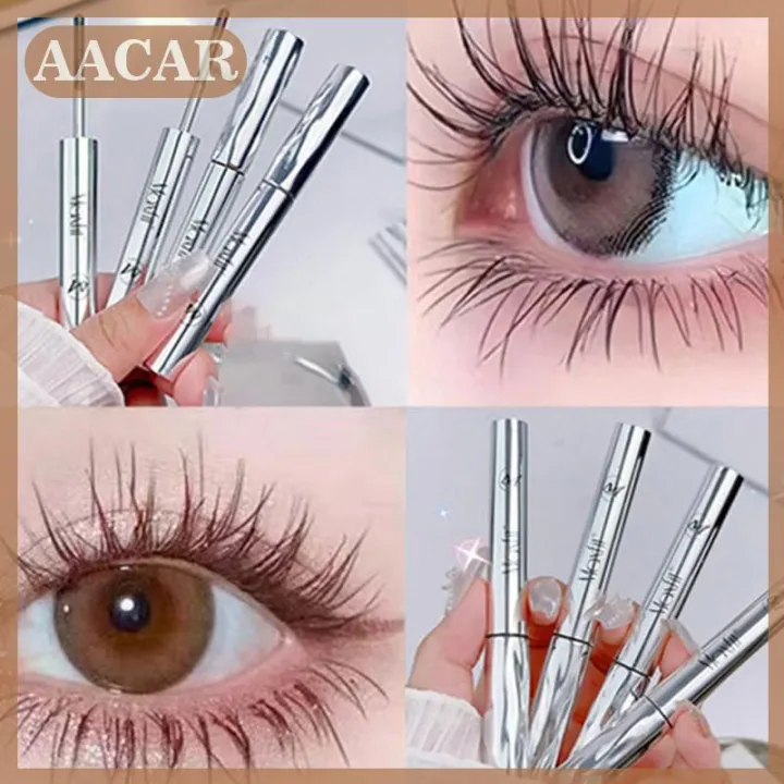 AACAR Metal Iron Lashes Mascara Waterproof Silk Fiber Mascara Black ...