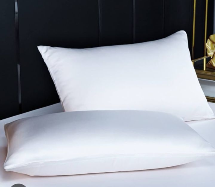 HOTEL QUALITY PILLOW CASE/PUNDA PLAIN WHITE WITH ZIPPER PURE CANADIAN ...