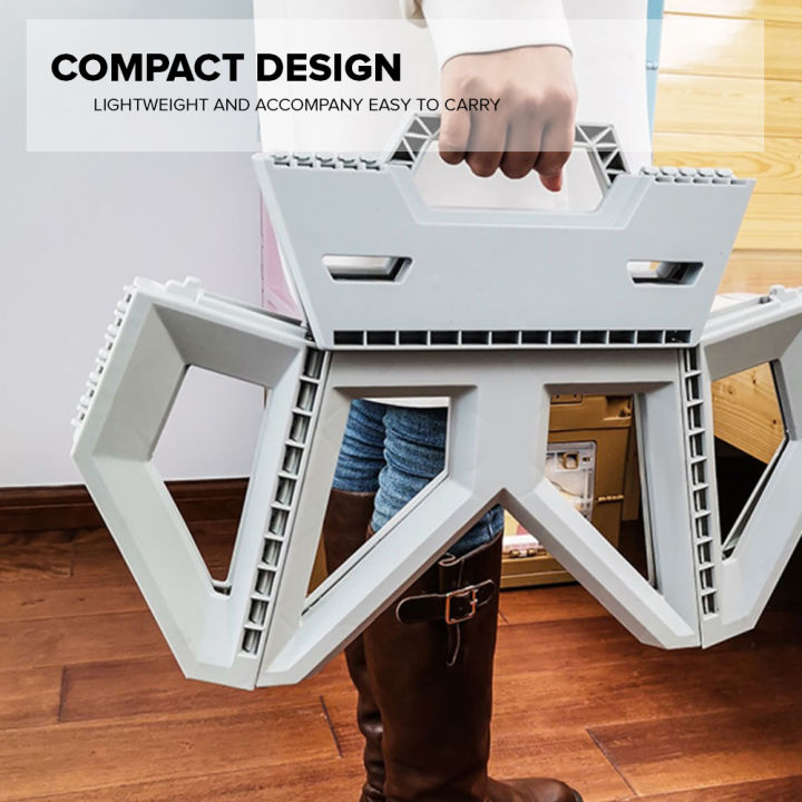 Locaupin Non Slip Compact Heavy Duty Folding Stepping Stool Collapsible ...