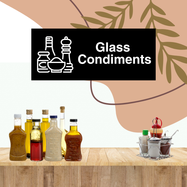 ACRYLIC GLASS CONDIMENTS SIGNAGE / FOR PANTRY / OFFICE / HOUSE ...