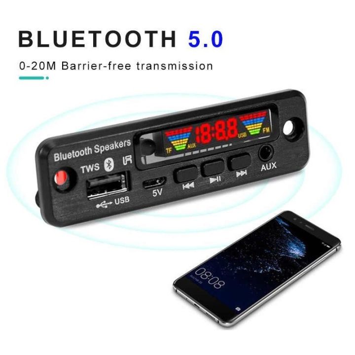 💎💎💎💎💎CUCI GUDANG KIT MODUL Bluetooth 5.0 TWS MP3 USB Lossless PLAYER FM ...