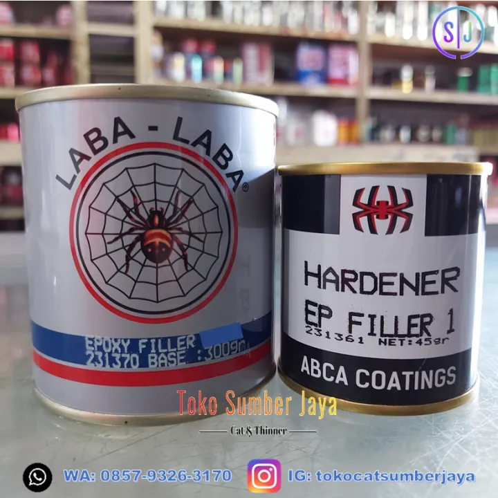 Laba-laba Epoxy Filler White Putih 250cc (set hardener) | Lazada Indonesia