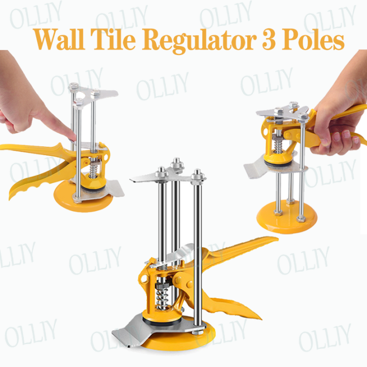 Wall Tile Regulator 3 Poles Height Level Support Heighter Three-column ...