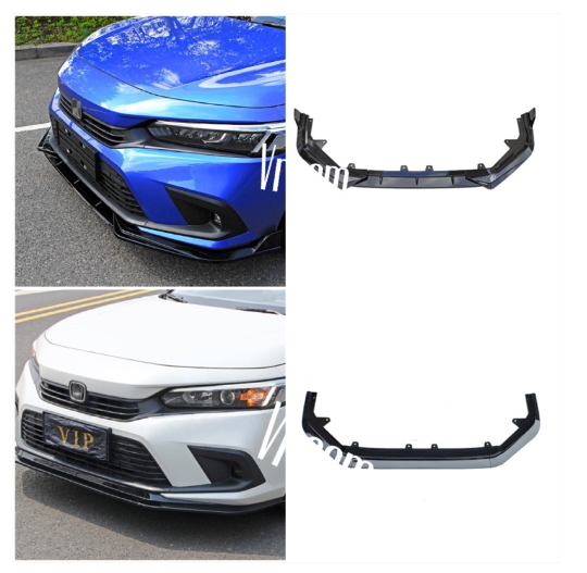 Honda Civic FE 2022 Front Lip Front Skirt Bumper Diffuser 3 Section ...