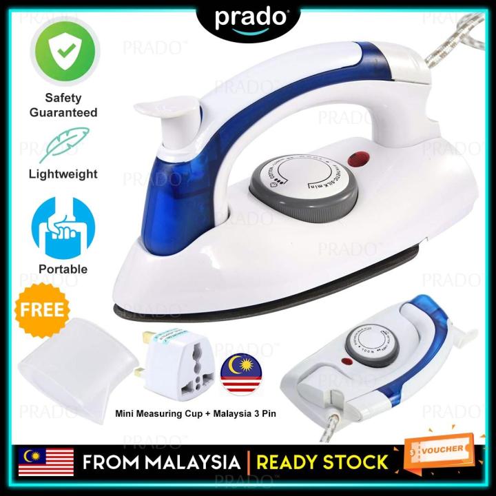 PRADO Malaysia Foldable Mini Travel Iron Non-Stick Portable Steam Iron ...