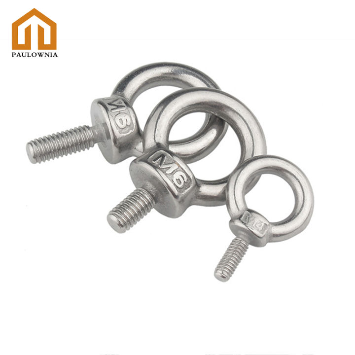 304 Stainless Steel Lifting Eye Bolt M3 M4 M5 M6 M8 M10 Ring Eyebolt ...