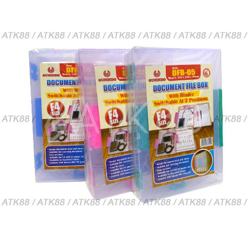 Document File Box Gunindo DFB F4 Folio Tas Dokumen Plastik | Lazada ...