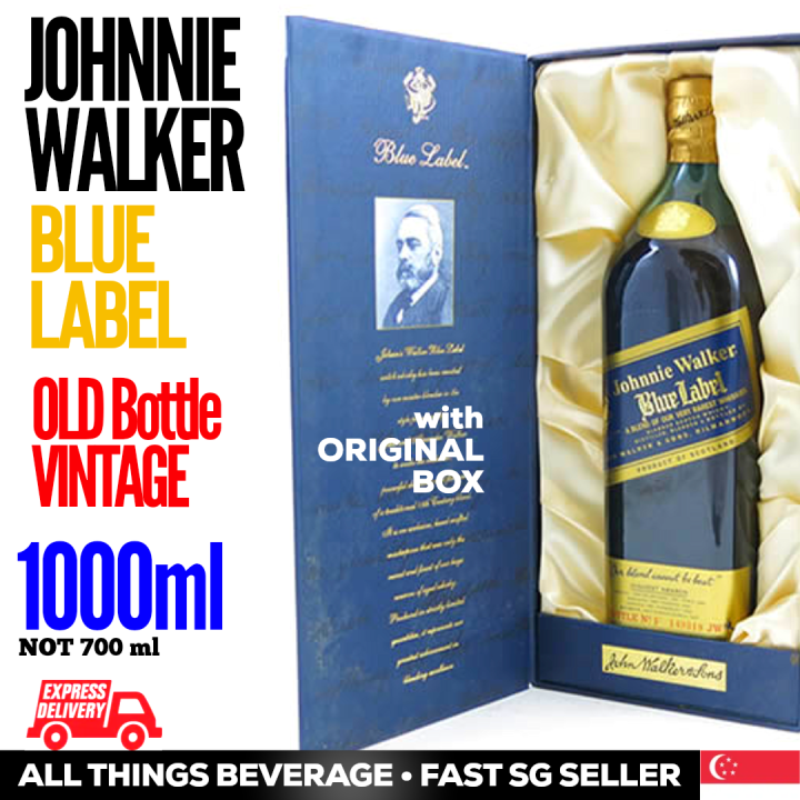 Johnnie Walker Blue Label Vintage 1000ml - OLD Vintage BOTTLE - EXPRESS ...