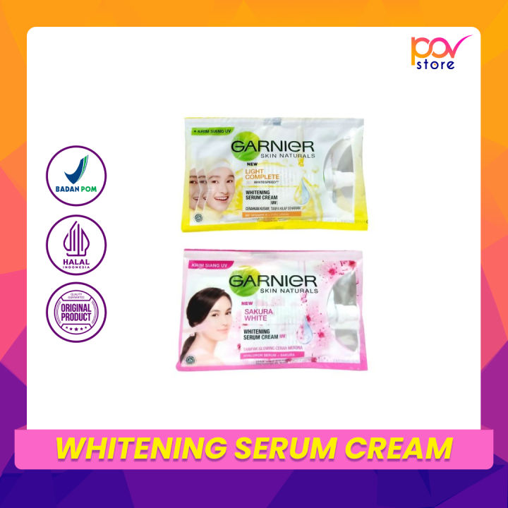 GARNIER Light Complete Whitening Serum Cream Yoghurt Sleeping Mask ...