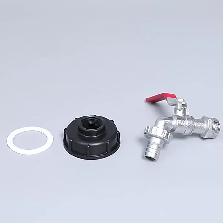S60*6 IBC Tank Adapter High Quality 1000L IBC Tank Fittings Garden Hose ...