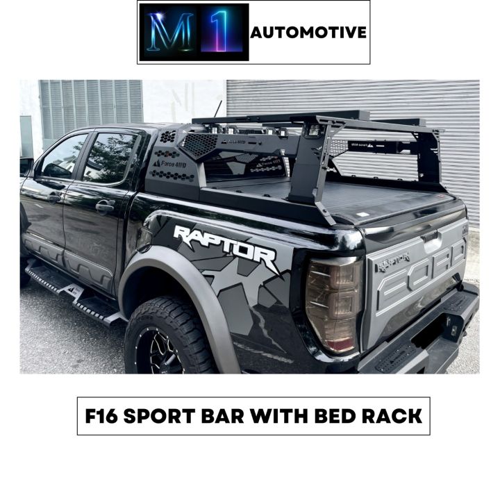 Force 4WD F16 Roll Bar Sport Bar With Bed Rack For Ford Ranger Isuzu ...