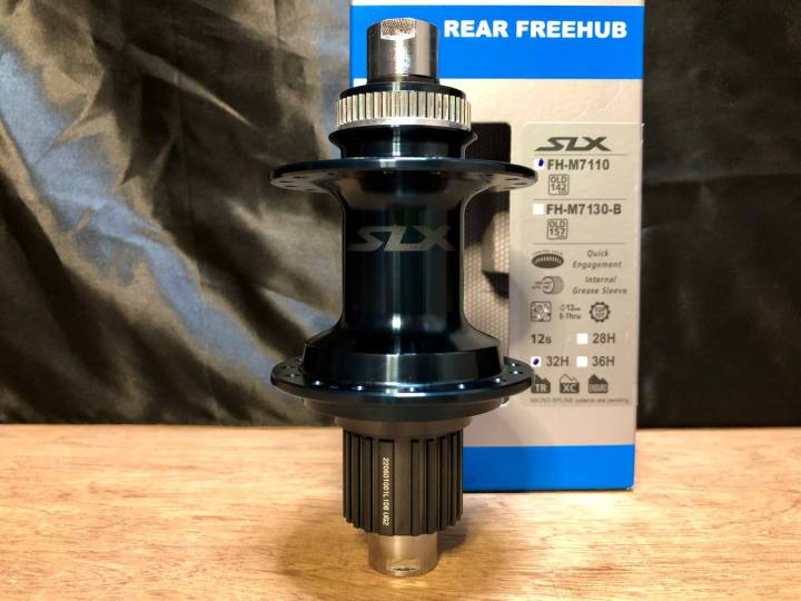 SHIMANO SLX M7110 142 Rear Microspline 12spd 32H Centelock Hub (100% ...