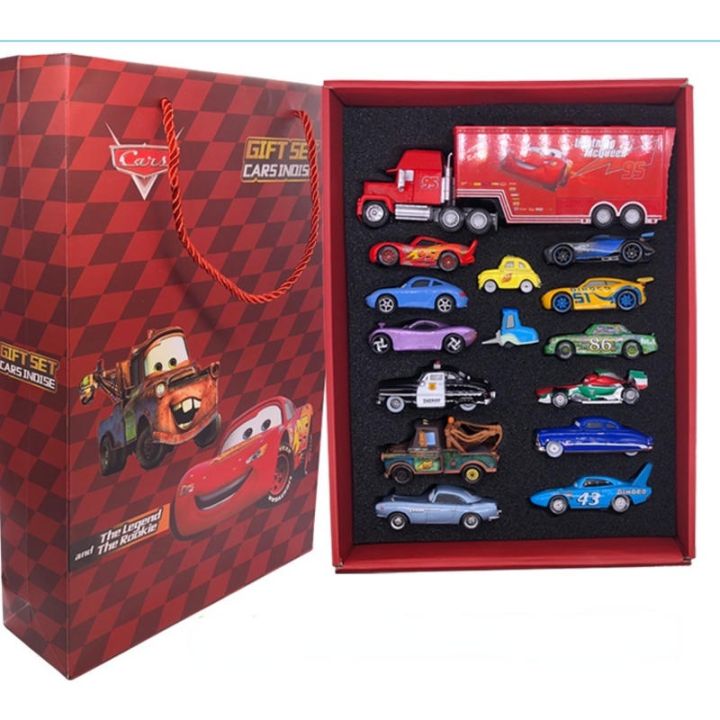 Cars Children's Toys Mcqueen Alloy Car Model Gift Box Set | Lazada