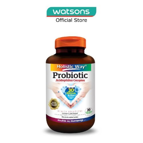 HOLISTIC WAY Probiotic Acidophilus Complex 30 Billion Dietary ...