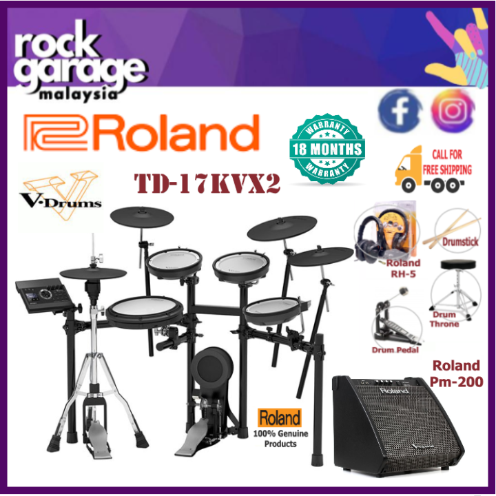 Roland TD-17KVX2 Electronic Digital Drum Set ( TD17KVX2 ) Replace TD-17KVX TD17KVX | Lazada