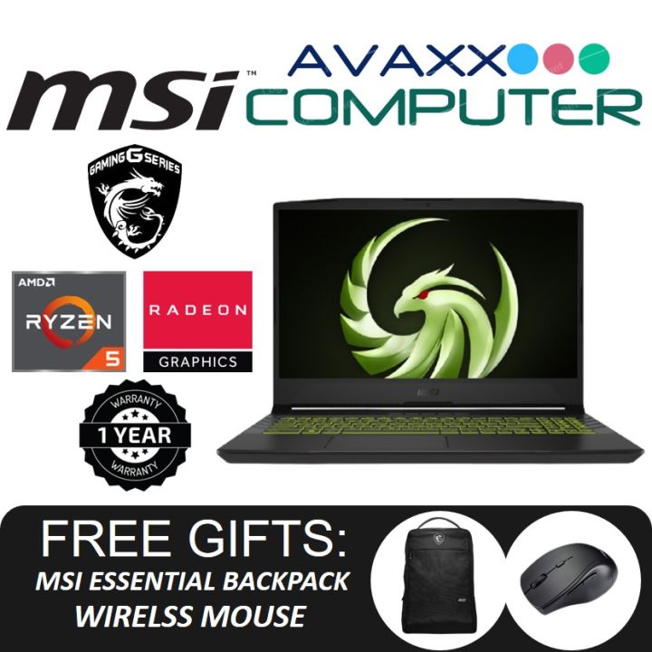 MSI Alpha 15 B5EEK-061 15.6" FHD 144Hz Gaming Laptop ( Ryzen 5 5600H, 16GB, 512GB SSD, RX6600M ...
