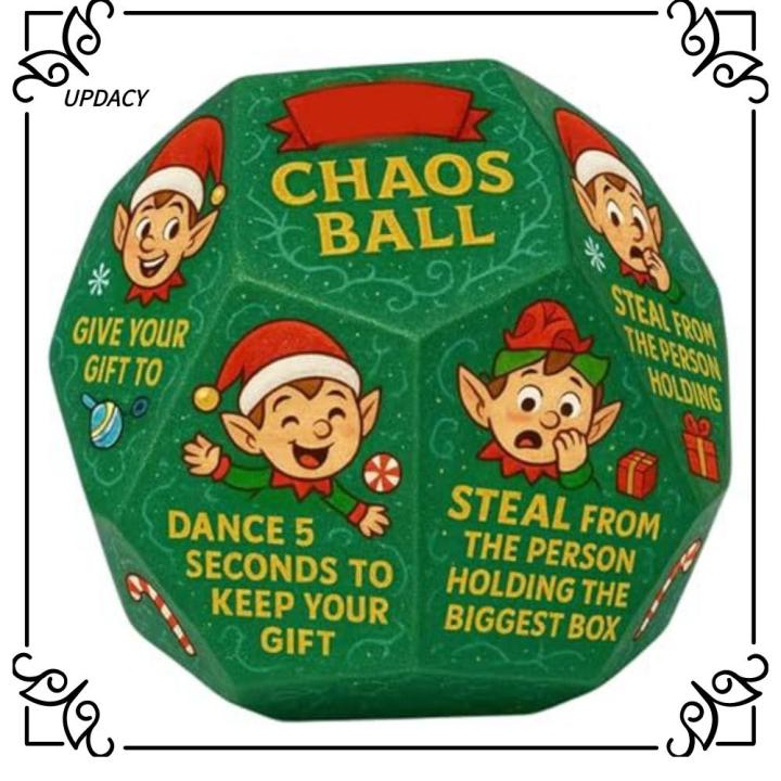 UPDACY 12 Sides Santa Swap Gift Exchange Dice Interesting Interactive ...