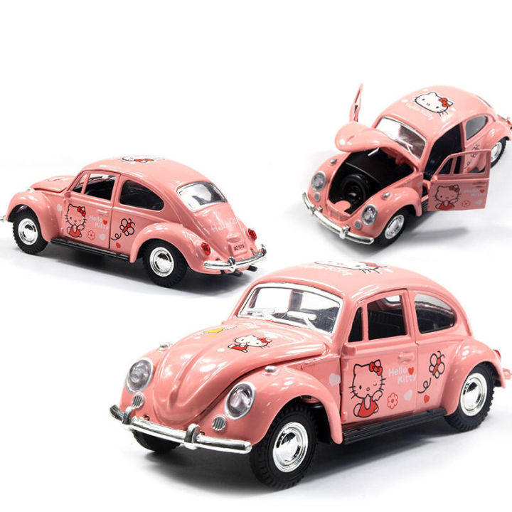 🔥hot🔥 [🇵🇭 Stockandcod] Cartoon Hellokitty Alloy Car Model For Retro