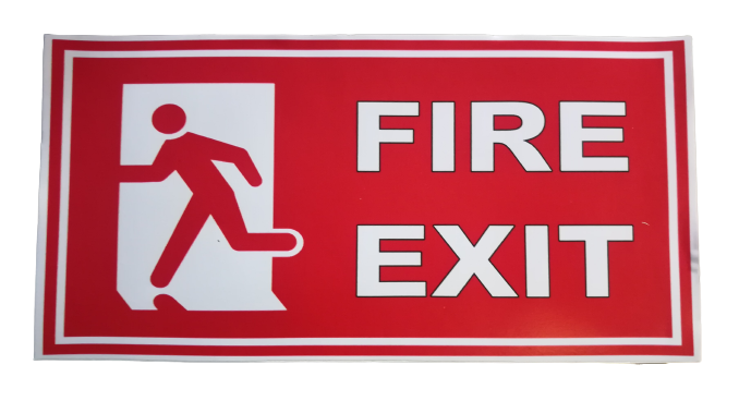 Fire Exit Sticker Safety Signage Sticker | Lazada PH