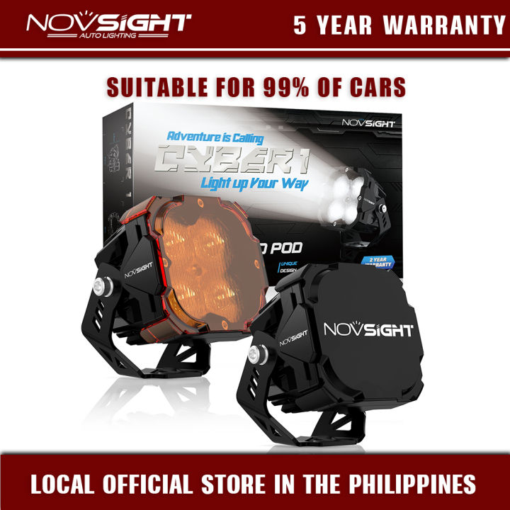 Novsight WL1 Laser Gun 40W 5120LM White & Yellow 2-in-1 For Motorcycle ...