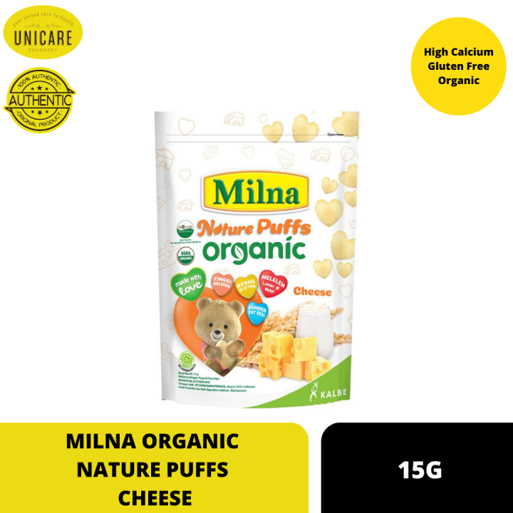 MILNA ORGANIC NATURE PUFFS CHEESE 15G | Lazada