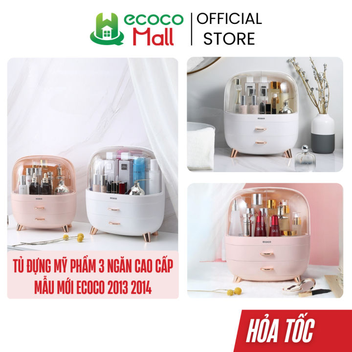 TỦ ĐỰNG MỸ PHẨM, TỦ ĐỰNG ĐỒ ECOCO 3 NGĂN CAO CẤP MẪU MỚI 2024 | Lazada.vn