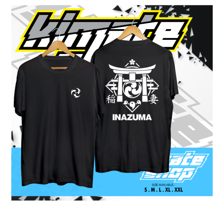 KAOS BAJU INAZUMA LOGO TEYVAT GENSHIN IMPACT KAOS GAME GAMER - KIMATE ...