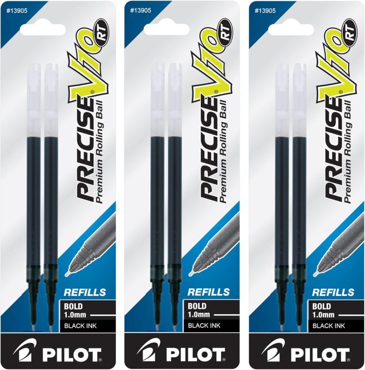PILOT Precise V10 RT Ink Refills for Bold Retractable Pens, 1.0 mm ...