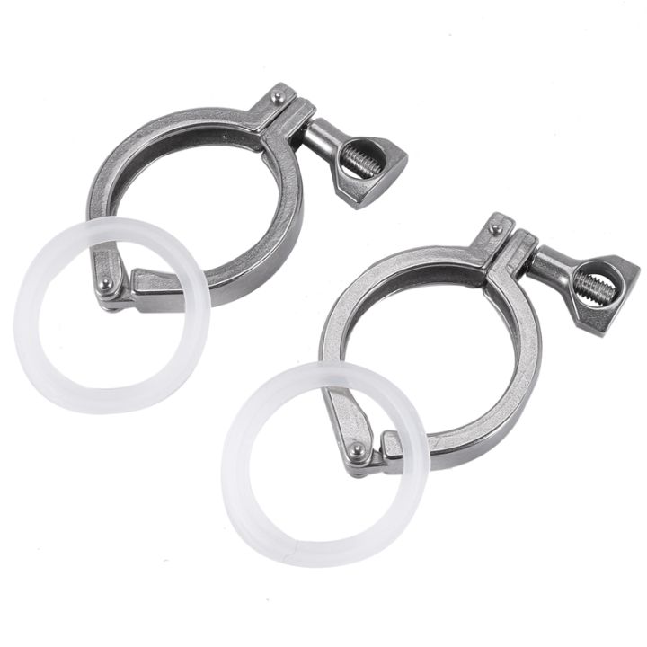 2Pcs Tri-Clamp Steel Single Pin Heavy Duty Tri Clamp with Wing Nut for ...