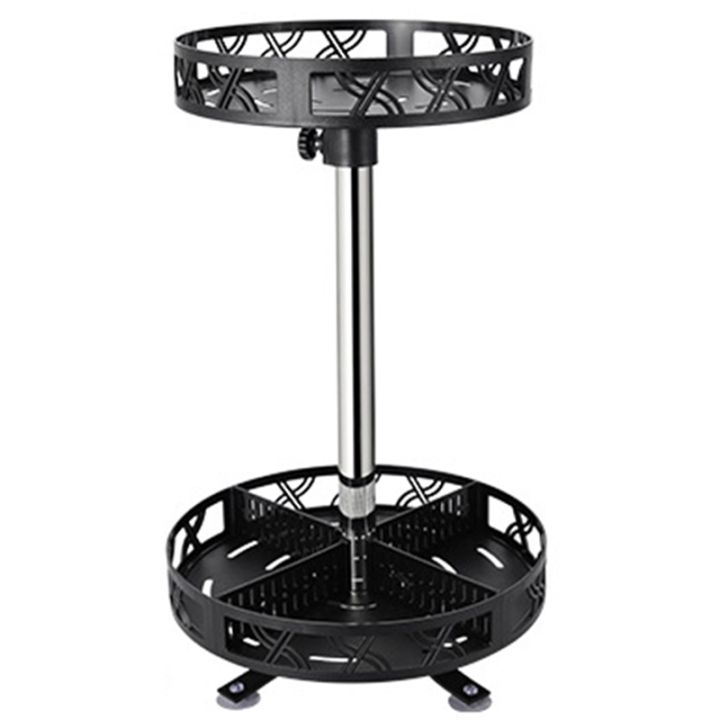 Revolving Hanging Spice Rack with Height Adjustable,Lazy Round Rotating ...