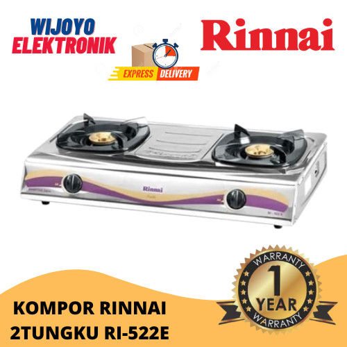 Kompor Rinnai 2 Tungku Stainless Body - RI 522E | Lazada Indonesia