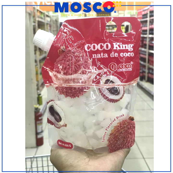 Coco King Nata de coco 450g ♦ Fruity Flavors | Lychee&Strawberry | Lazada PH