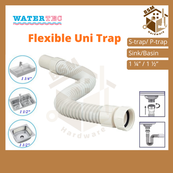 BSM Watertec Flexible Uni Trap Waste Trap PVC Flexible Bottle Trap ...