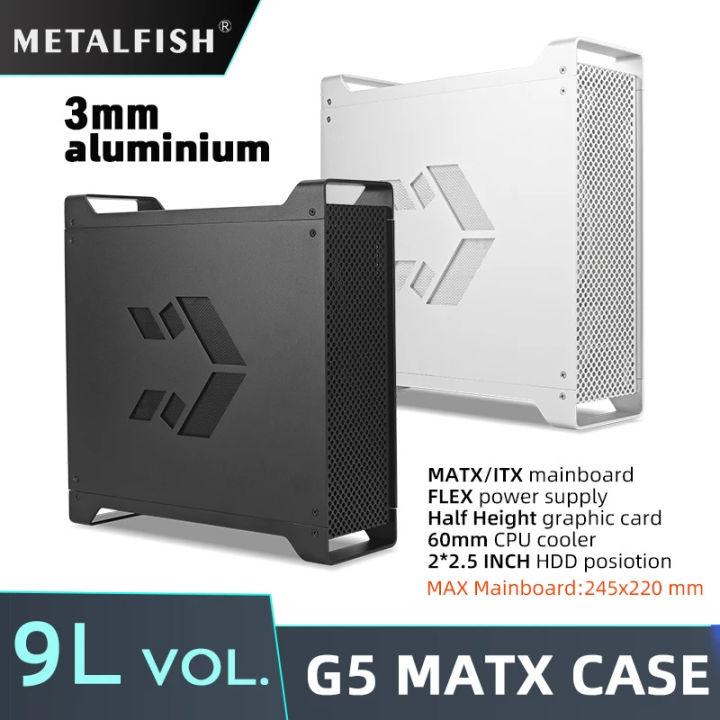 METALFISH G5 Computer Case PC Gamer Micro ATX HTPC Case Desktop Gaming ...