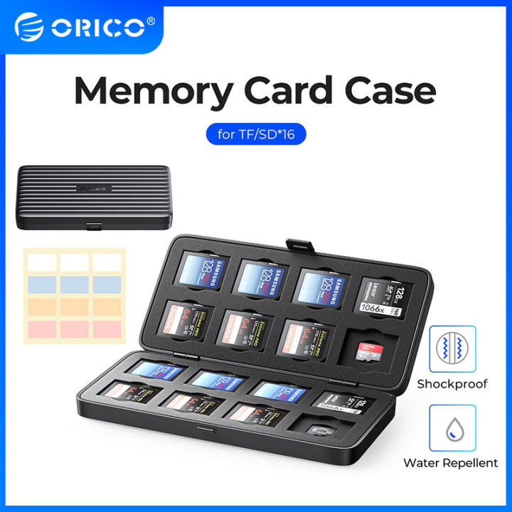 ORICO Micro SD Card Holder 16 Slots Memory Card Storage Case Protector ...