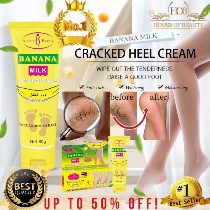 PANTANGGAL NG KALYO SA PAA – AUTHENTIC Banana Milk Foot Cracked Cream ...