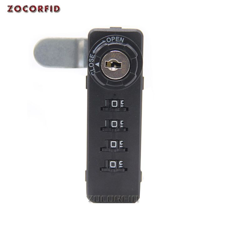 4-Digits Cam Lock Code Combination Keyless Post Mail Box Cabinet Black ...