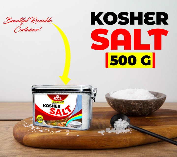 Kosher Salt Square Container 500g | Lazada PH