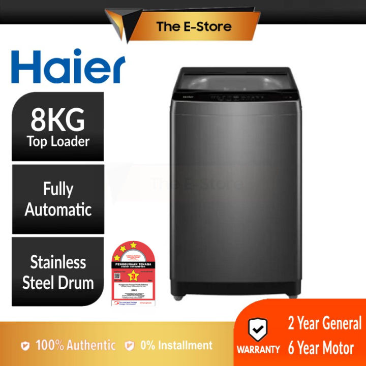 Haier 8KG Fully Automatic Top Load Washing Machine | HWM80-316S6 (Top ...