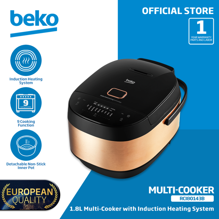 Beko 1200W 1.8 Multi-Cooker with Induction Heating System Black ...