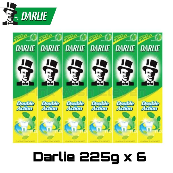 [Expiry 2026] Darlie Double Action Toothpaste 225g x 6/ Ubat Gigi ...
