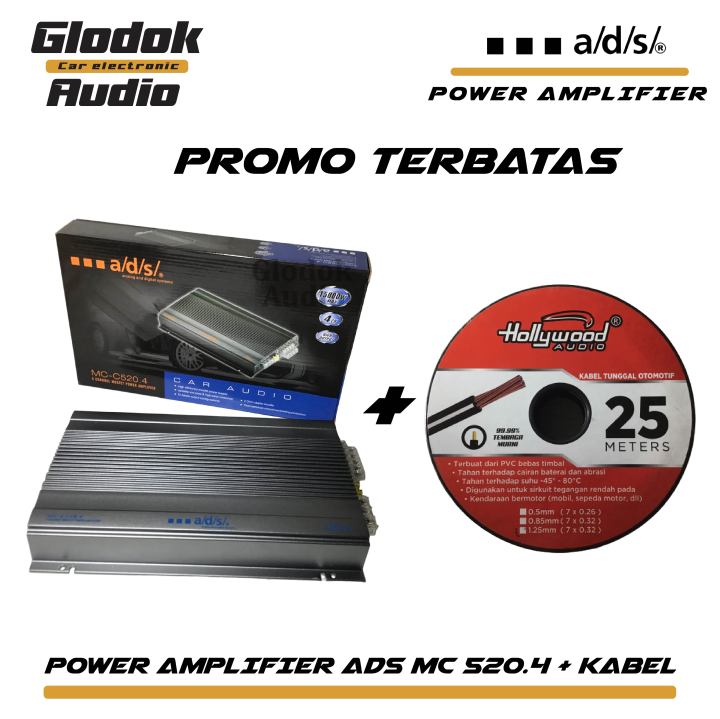 Power amplifier 4 chanel Mosfet ADS MC A 510 .4 / MC B 510 .4 | Lazada ...