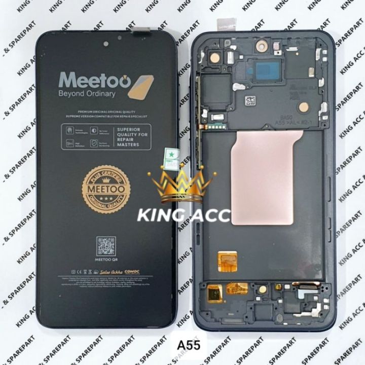 NEW OLED MEETOO LCD TOUCHSCREEN SAMSUNG GALAXY A55 5G / A556 BLACK OLED ...