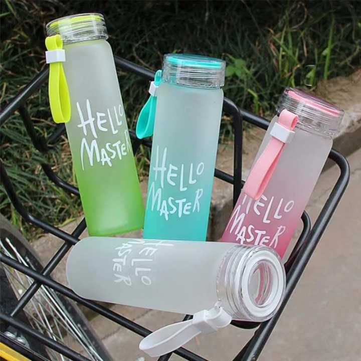 Botol Kaca Hello Master / Botol Minum Hello Master Kaca / Bptpl Hello ...